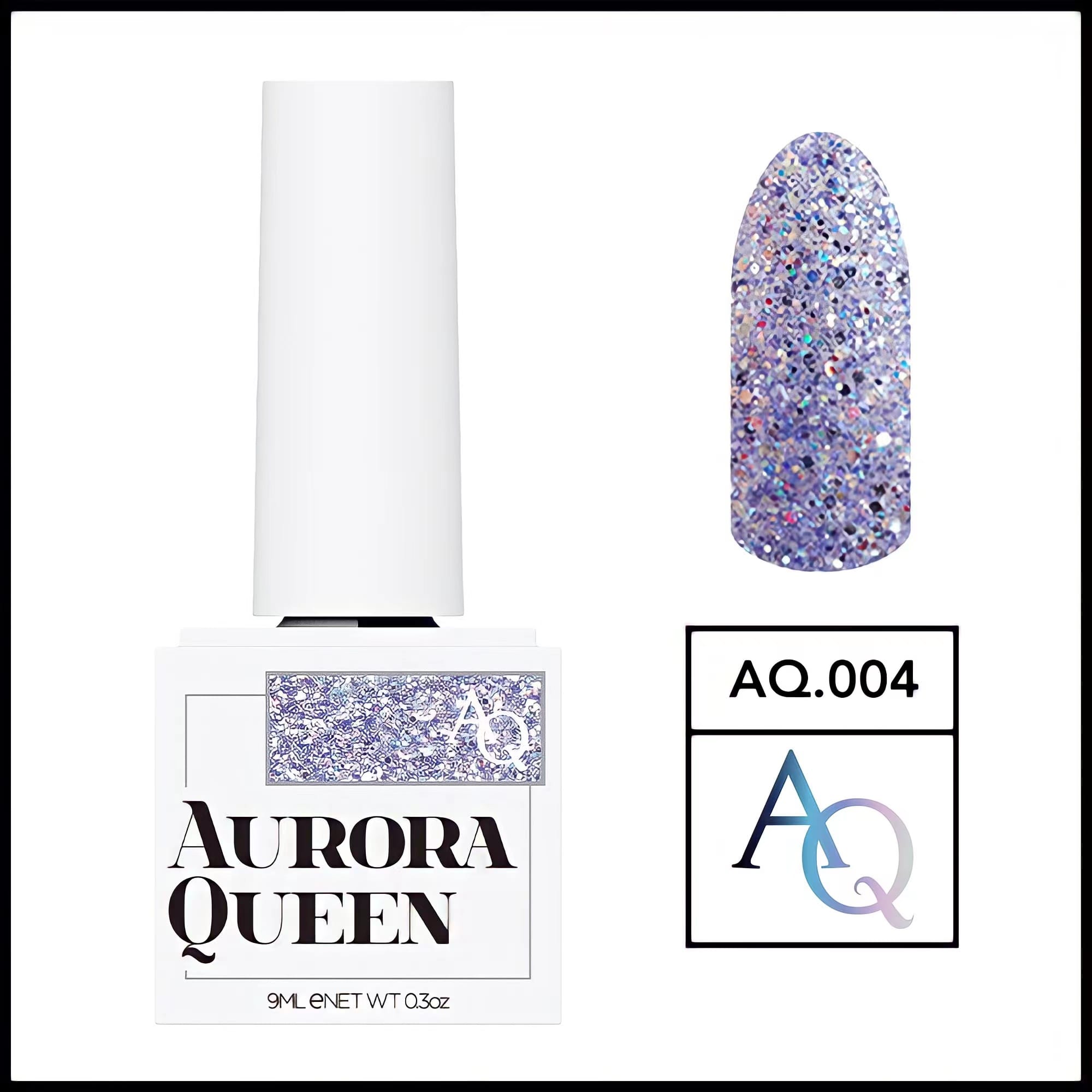 AURORA QUEEN AQ004 Glitter Gel Polish, 9 mL – Ella